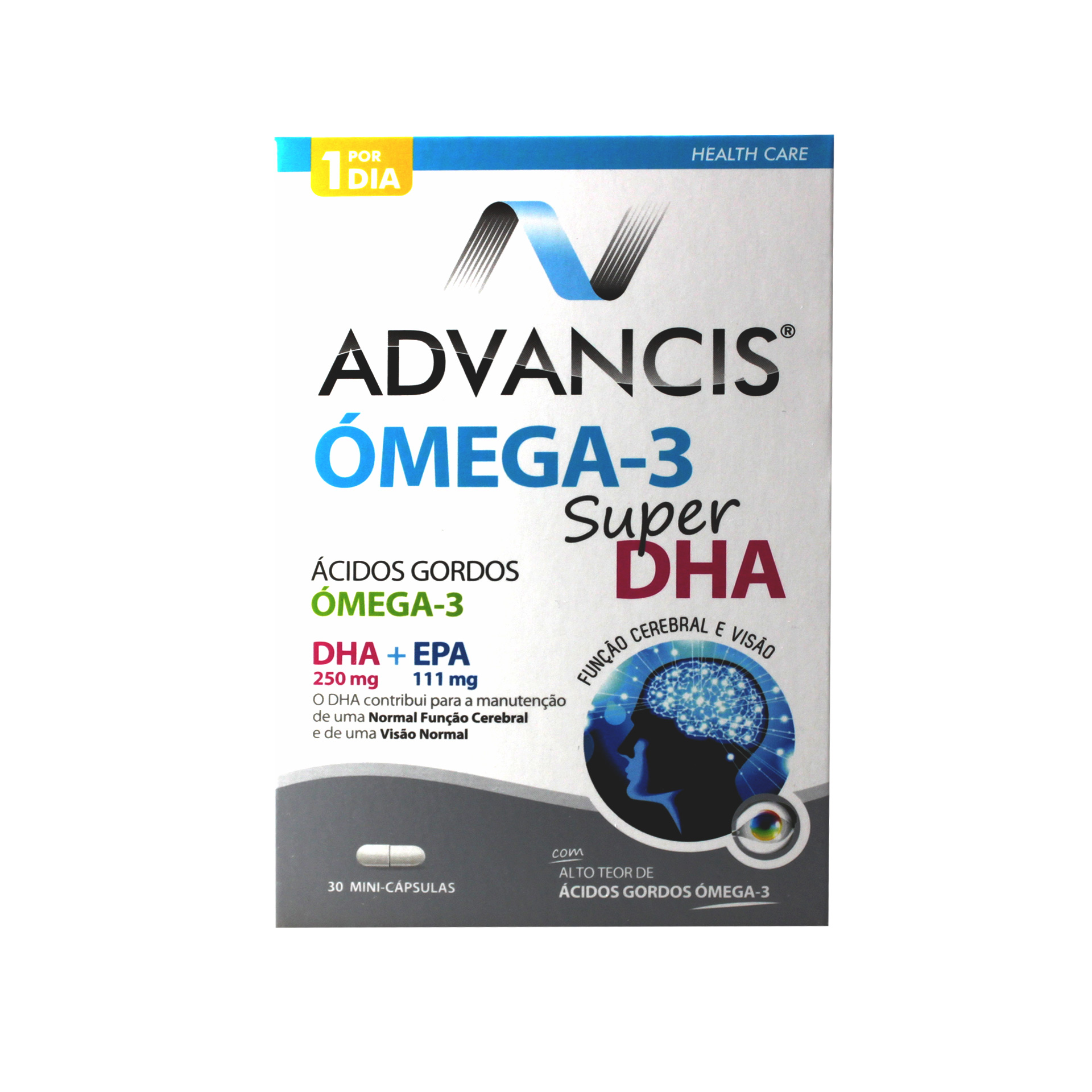 Advancis Ómega 3 Super DHA 30 Cápsulas | Glammy